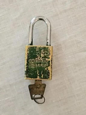 American Lock | Other | Vintage American Lock Series 10 Padlock Green ...